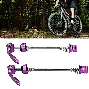 Alomejor 2pcs Quick Release Skewers Front Rear Skewer Road Mountain Bike Quick Release Skewers Accessory()