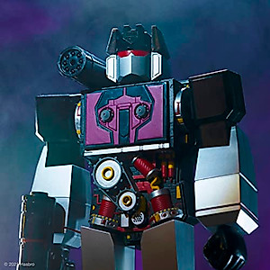 Super7 Super Cyborg Transformers Soundwave Soundblaster - 11" Transformers Action Figure with Accessories Classic Cartoon Collectibles and Retro Toys