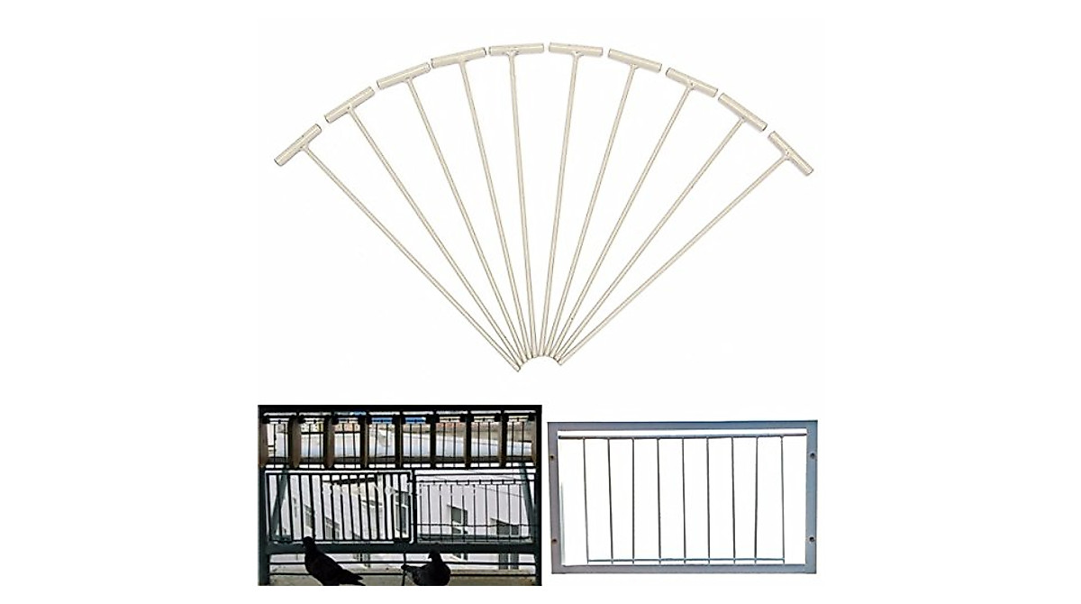 10PCS Pigeon Entrance Trap - One-Way Window Door Curtain Iron T Bars