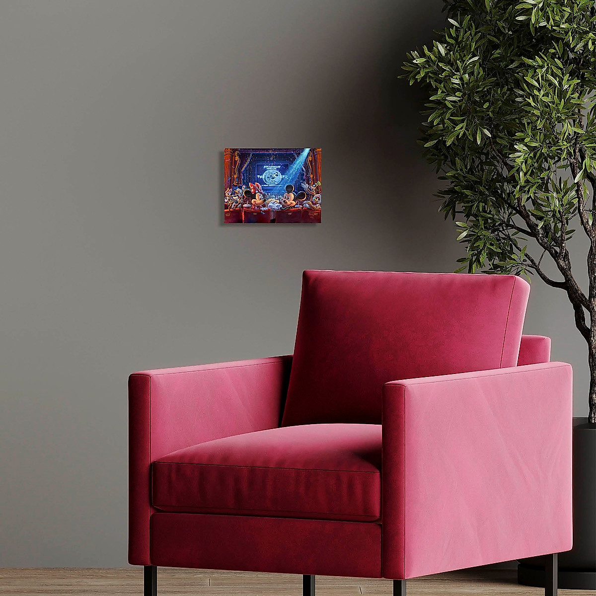 Thomas Kinkade Disney 90 Years of Mickey 8" x 10" Gallery Wrapped Canvas Art | Canvas Wall Art | Certificate of Authenticity Included