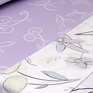 JumpOff Jo - 3-Piece Kids Twin Bed Sheet Set - Super Soft Durable Hypoallergenic, Breathable, Microfiber Polyester - Themed Bedding for Toddler Beds & Twin Beds - Fairy Blossom