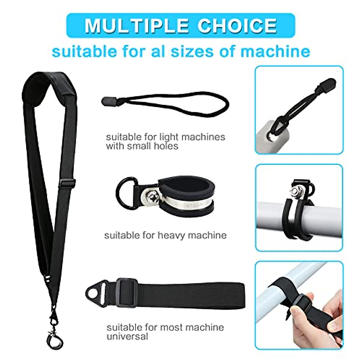 TIANAO Long Trimmer Strap, Reliable Shoulder Strap, Weed Eater Strap That Can Ease Your Work, Compatible with Leaf Blower/String Trimmers/Hedge Trimmer/Multi Head System/Blower.