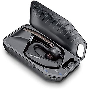 Plantronics - Voyager 5200 UC (Poly) - Bluetooth Single-Ear (Monaural) Headset - Compatible to connect to your PC and/or Mac - Works with Teams, Zoom & more - Noise Canceling