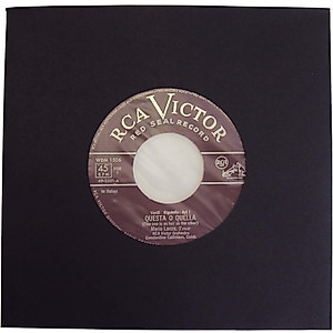 (25) Super Heavyweight Polylined Black Paper Inner Sleeves for 7" Records - Archival Quality, Acid-Free, Static-Free - Premium Protection