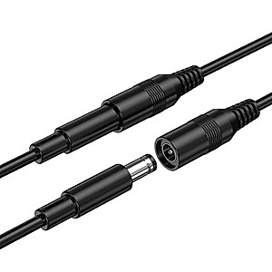 PC Fan Adapter, DC Power Supply Fan Splitter Cable, DC Female to 3 x 3/4 Pin