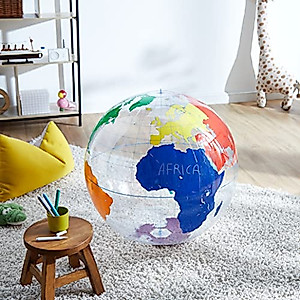 Learning Resources Inflatable Labeling Globe - Geography Class Supplies for Kids, Inflatable Earth, Classroom Science Supplies