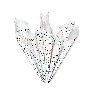 Papyrus 4 Sheet Rainbow Confetti Tissue Paper for Gifts, Decorations, Crafts, DIY and More