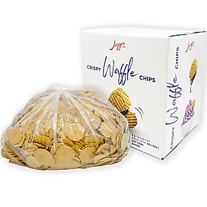 Jagger Cone Company Waffle Nachos, Crispy Waffle Chips for Ice Cream Nachos, 5.5 lb Box