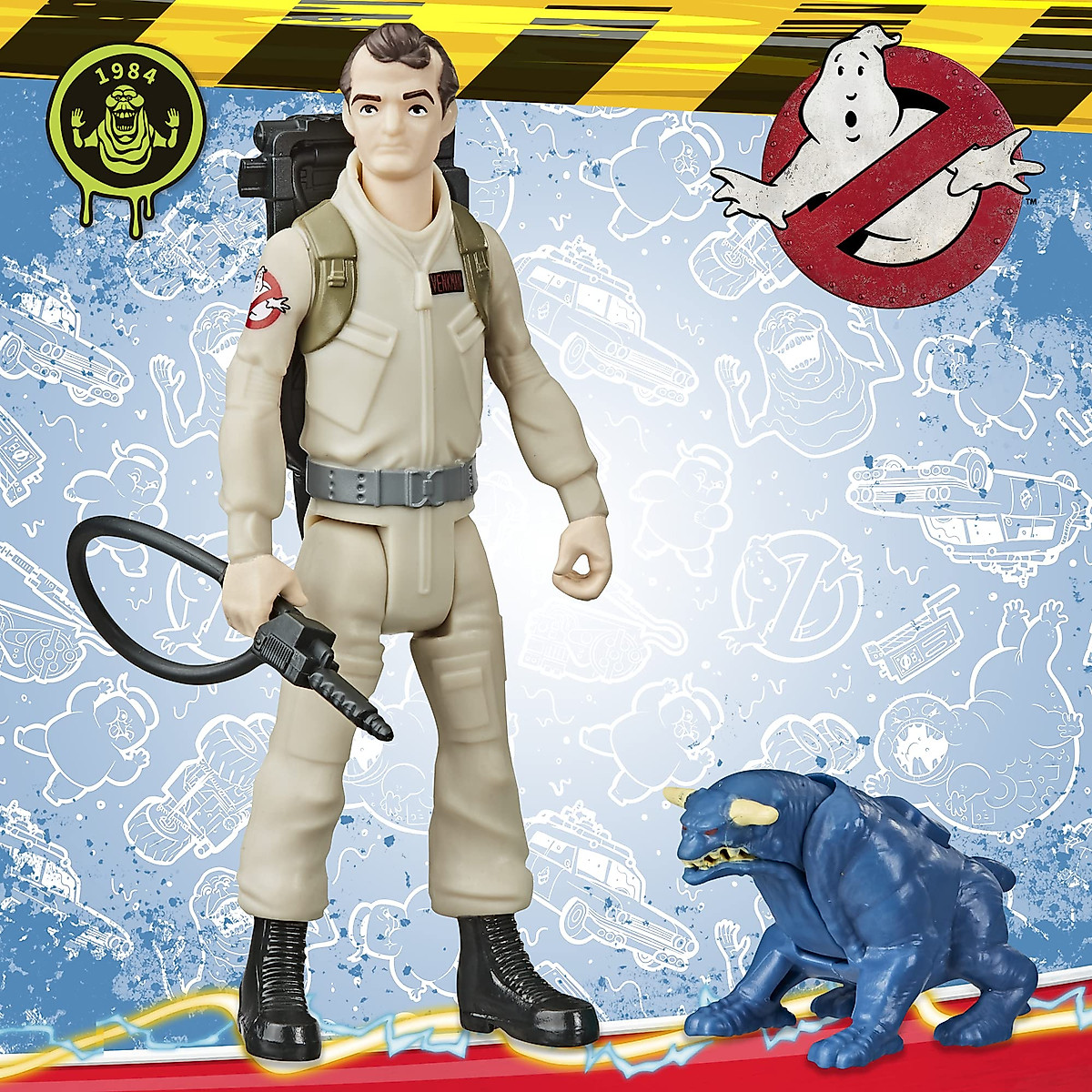 Hasbro Ghostbusters Fright Features Peter Venkman Figure with Interactive Terror Dog Figure and Accessory, Toys for Kids Ages 4 and Up