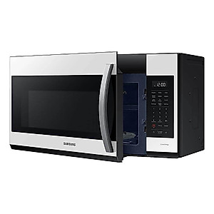 Samsung ME19CB704112 1.9 Cu. Ft. Bespoke White Glass Smart Over-the-Range Microwave