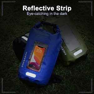 PACEARTH Floating Dry Bags Waterproof with Inner Transparent Phone Bag, 10L/20L/30L Roll Top Lightweight Dry Storage Bag Backpack for Kayaking, Rafting, Boating, Camping, Hiking, Fishing
