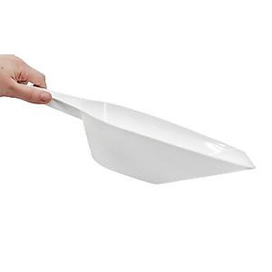 EISCO Scoop, 1000ml (33.8oz) - Polypropylene Plastic - Flat Bottom - Excellent for Measuring & Weighing - Autoclavable