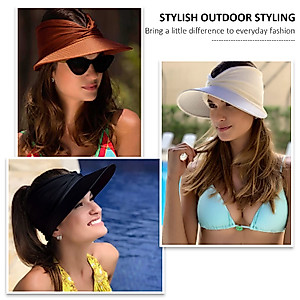 Women Sport Sun Visor Hats,Empty Top Baseball Sun Cap,Womens Sunhats with uv Protection,Sun Hats for Young Girls Women Beach