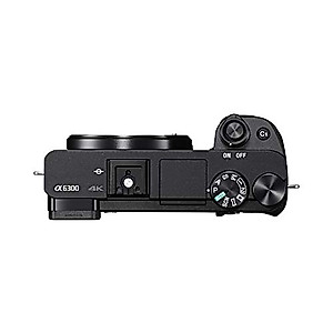 Sony Alpha a6300 Mirrorless Camera: Interchangeable Lens Digital Camera with APS-C, Auto Focus & 4K Video - ILCE 6300 Body with 3in LCD Screen (Black) (Renewed)