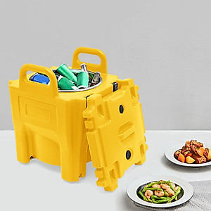 Food Warmer, 20L Stainless Steel Insulated Food Carrier, Thermos Bucket, Hot Food Warmer for Restaurants Hotels Outdoor Parties and Camping