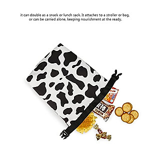 MOV COMPRA Insulated Snack Bag- Women Reusable Sandwich & Snack Bags, Leakproof Food Storage Small Lunch Bag For Picnic,Work(Small，Milk