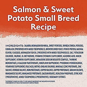 Natural Balance Limited Ingredient Small Breed Adult Grain-Free Dry Dog Food, Salmon & Sweet Potato Recipe, 4 Pound (Pack of 1)