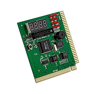 Kingwin PC Computer Motherboard Analyzer Kit [Digital PCI & ISA PC SDRAM NA Motherboard]. 4 Digit PCI & ISA PC Tester, Diagnostic Debug Post Card External Display (CMBA-4)