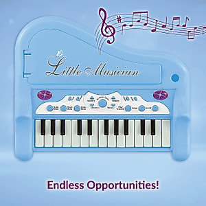 ToyVelt Toy Piano for Toddler Girls – Cute Piano for Kids with Built-in Microphone & Music Modes - Best Birthday Gifts for 3 4 5 Year Old Girls – Educational Keyboard Musical Instrument Toys