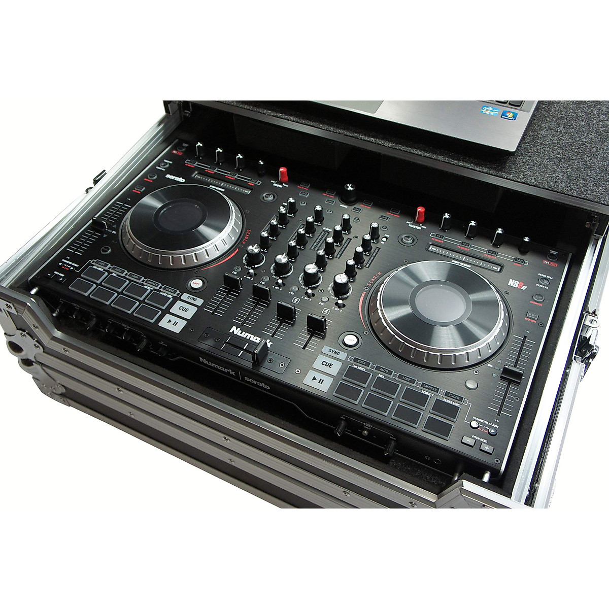 Harmony Audio HCNS6IILT Flight Glide Laptop Stand DJ Custom Case Compatible with Numark NS6 II