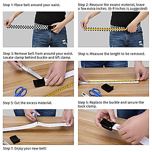 HDE Boys Black White Checkered Belt Military Canvas Web Belts for Men