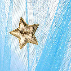 Glamorstar Bed Canopy for Girls Princess Mosquito Net Glow in The Dark Stars and Moon Crib Hanging Tent Bedroom Decor Gift for Kids Pink