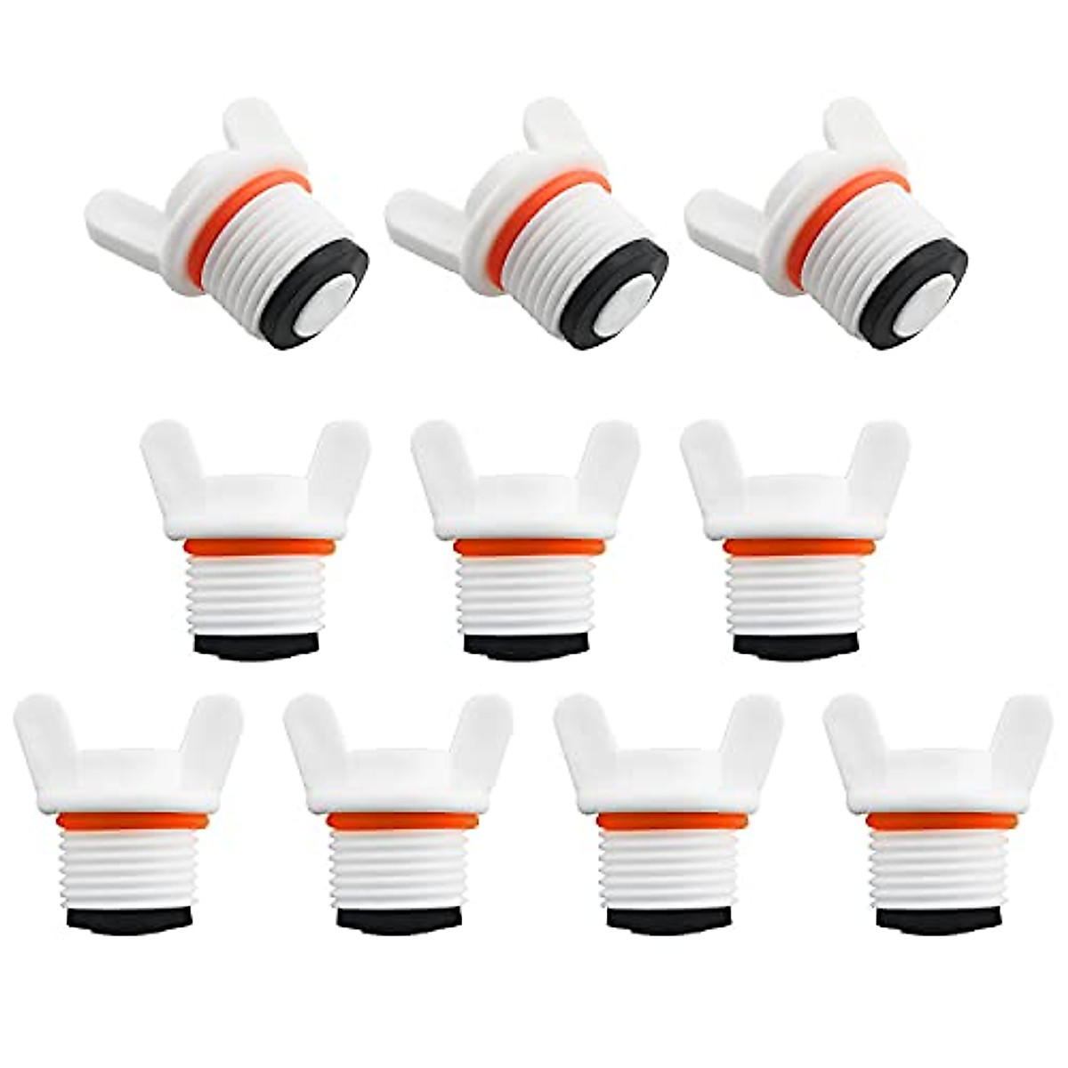 Ruiwaer 10pcs 1/2" PT Male Thread PPR Pipe Fitting End Caps Connector Plug with Butterfly Suitable for Agriculture, Lawns, Gardens, Courtyards, Greenhouses, Swimming Pools, Spray Cooling, Irrigation