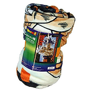 Seven Times Six Dragon Ball Super Goku Ultra Instinct Technique Soft and Plush Fleece Throw Blanket