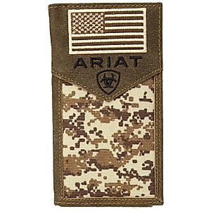 Ariat Unisex-Adult's Patriot Digital Camo Rodeo Wallet, Brown