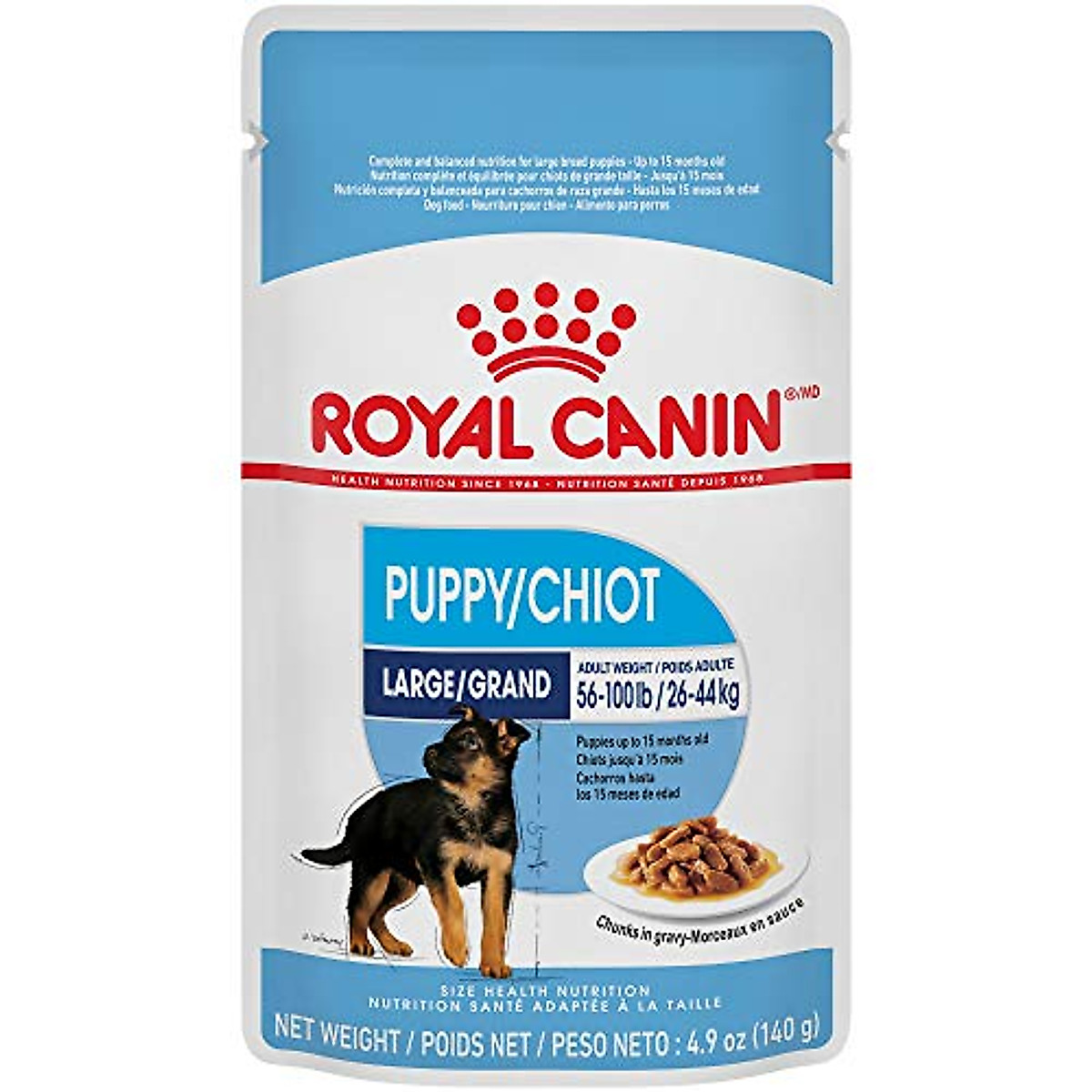 Royal Canin Large Puppy Wet Dog Food, 4.9 oz cans 10-count
