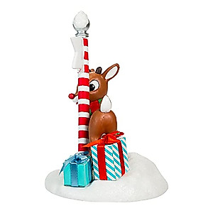 Kurt S. Adler Fabriché Rudolph North Pole Table Piece, 6.5, Multi-Colored