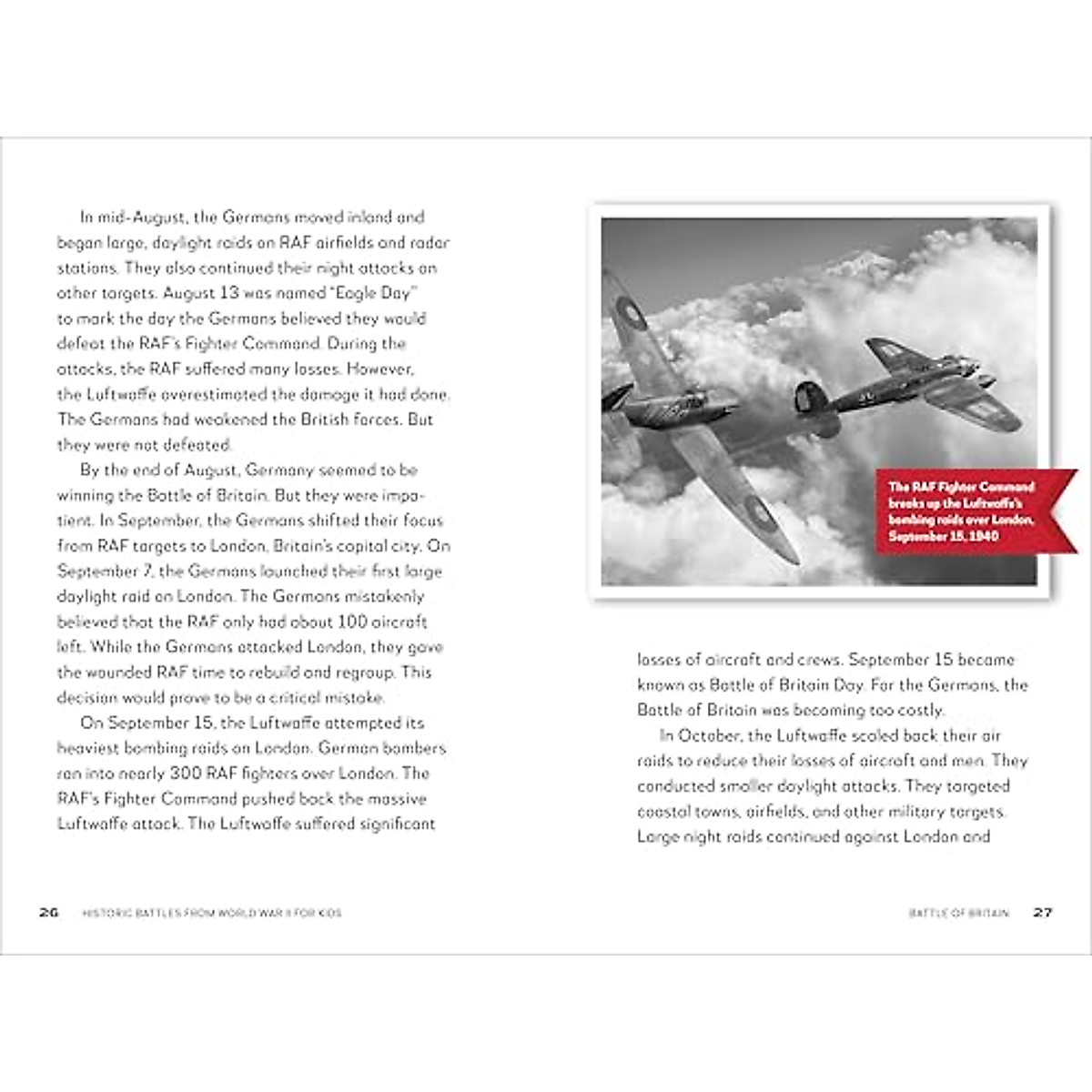 Historic Battles from World War II for Kids: 15 Battles from Europe and the Pacific (Historic Battles for Kids)