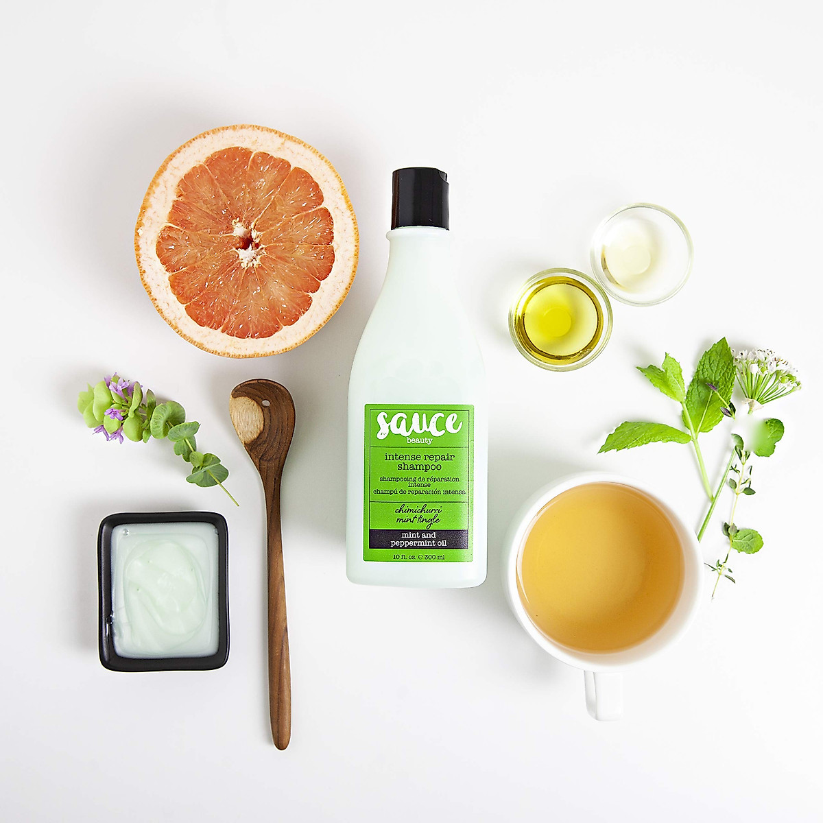 SAUCE BEAUTY Gift Bundle - Guacamole Deep Moisture Hair Mask + Chimichurri Mint Tingle Repair Shampoo