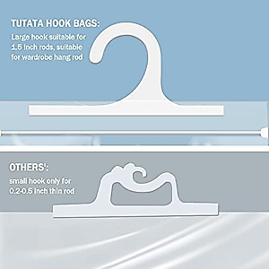 24 Pack Hanging Storage Bags, Large Hook 7.5 x 10.5-inch Clear Plastic Bags for Classroom, Library, and Pharmacy Use