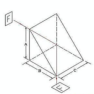 Coherny Optical Glass Triangular Prisms Right Angle Isosceles Prisms Lens Optical K9 Glass Material Testing Instrument