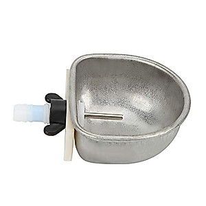 10PCS Rabbit Water Feeder Breeding Equipment Automatic Rabbit Drinker Cage Water Cup Anti-Scratch Stainless Steel Nipple Drinking Coop Cup Feeding Water Bowl