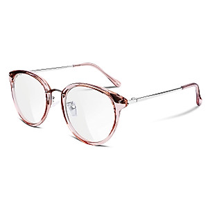 FEISEDY Women Vintage Glasses Frames Round Eyewear Clear Lens B2260