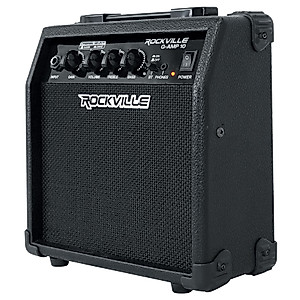 Rockville G-AMP 10 Watt Guitar Amplifier Amp with Bluetooth + Clean/Distortion
