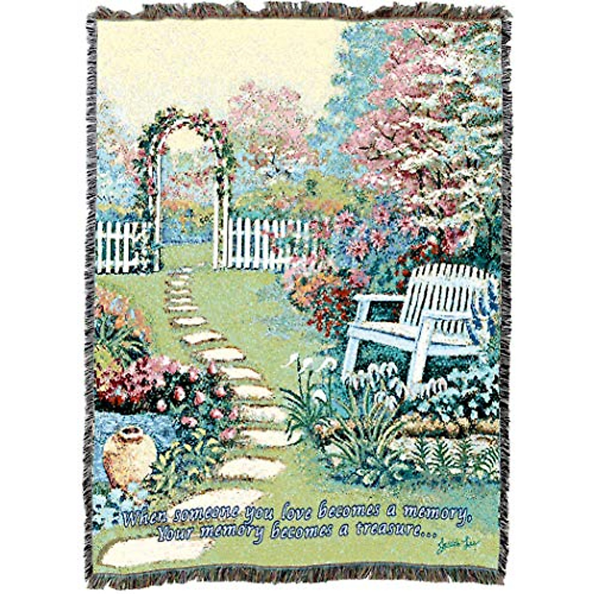 Pure Country Weavers When Someone You Love Becomes A Memory 2 Blanket by Joseph Lee - Sympathy Bereavement Gift Tapestry Throw Woven from Cotton - Made in The USA (72x54)