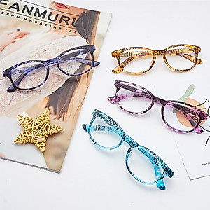 EYEGUARD Reading Glasses 4 Pack Quality Fashion colorful Readers for women