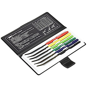 TSUBOSAN Japan-Hardness Tester Checker File HRC40-HRC65 Set of 6