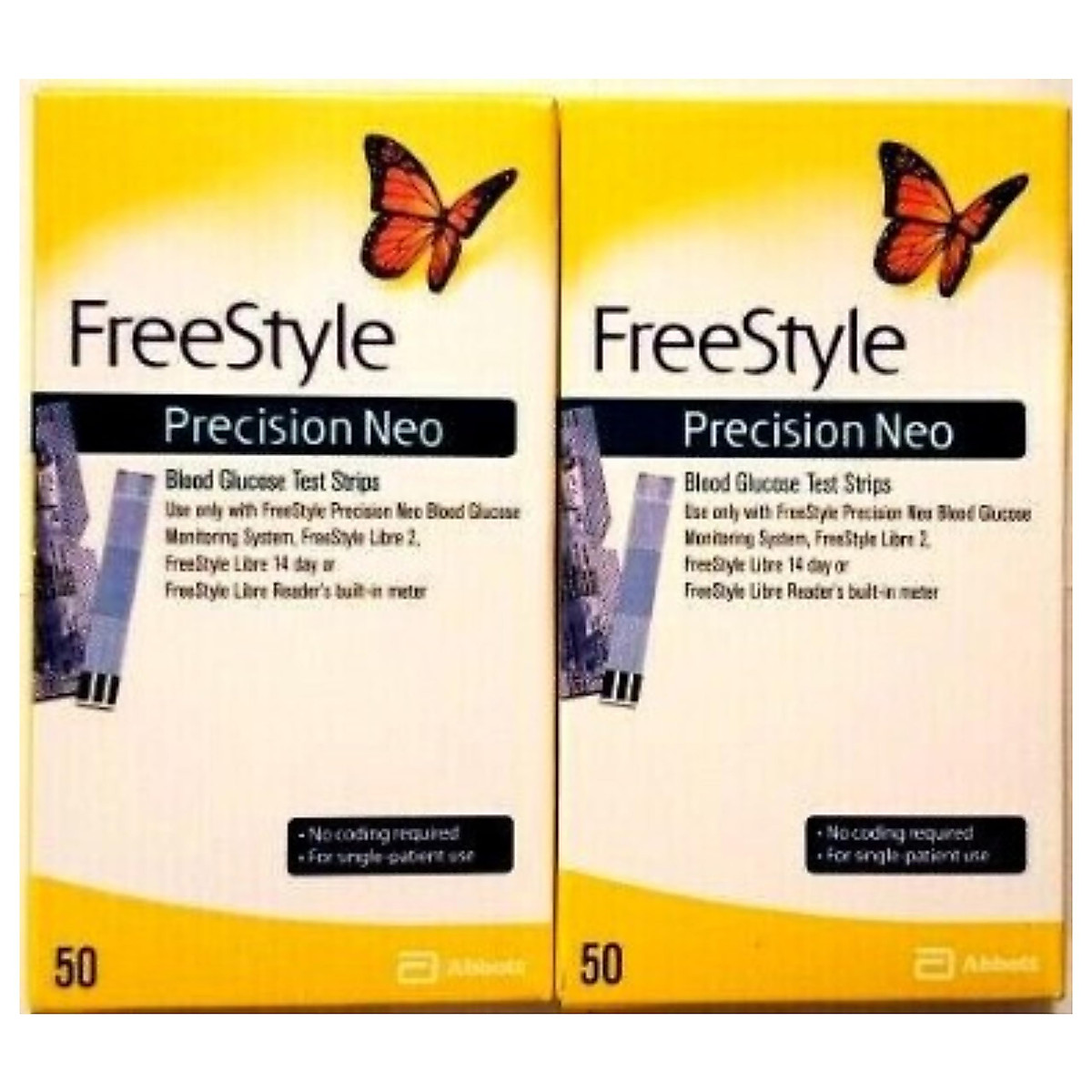 Strips made for Precision-Neo Blood Glucose Test Strips, 100 Strips