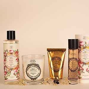 Panier des Sens – Rose Shower Gel - Foaming Body Wash Women & Men - Moisturizing Body Soap with Shea Oil - 96% Natural Ingredients Body Care - Vegan Liquid Body Wash - 8,45 floz