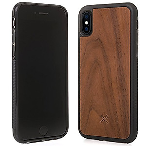 WOODCESSORIES - Real Walnut Case Compatible with iPhone X/Xs, EcoBump