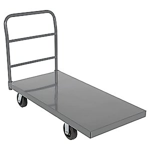 Vestil ECSPT-2448 Steel Smooth Deck Platform Truck 24 In. x 48 In. 2000 Lb. Capacity Black