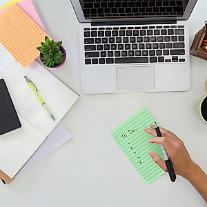 Mr. Pen- Lined Sticky Notes 4x6, 6 Pads, 45 Sheet/Pads, Morandi Colors, Sticky Notes with Lines, Sticky Note Pads, Sticky Pads, Sticky Notes Lined, Colorful Sticky Notes, Mr Pen Sticky Notes