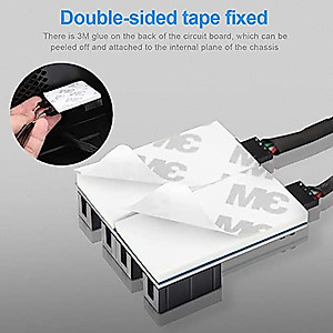 9pin USB Header Male 1 to 4 Female Extension Splitter Cable Connector Adapter (Male 1 to 4 Female)