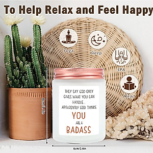 Get Well Soon Gifts for Women Men, After Surgery Gifts, Cancer Gifts, Feel Better Gifts, Humor Sympathy, Inspirational, Encouragement Candle Gifts for You Loved, Lavender Scented Soy Candle