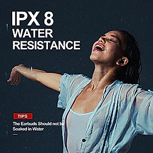 ＷＭＷＹＭＸ Wireless Earbuds, Active Noise Cancelling Headphones in-Ear Bluetooth Headsets with 4 Mics 30hrs Playtime Fast Charging Premium Sound for Sports IPX8 Waterproof Gaming/Sleeping Earphones