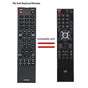 New NF033UD Replaced Remote fit for Sylvania Emerson TV DVD Player LD190SS1 LD190SS2 LD195SSX LD320SS1 LD320SS2 LD320SSX LD370SSX LD190EM1 LD190EM2 LD260EM2 LD320EM2 A9DF1UH